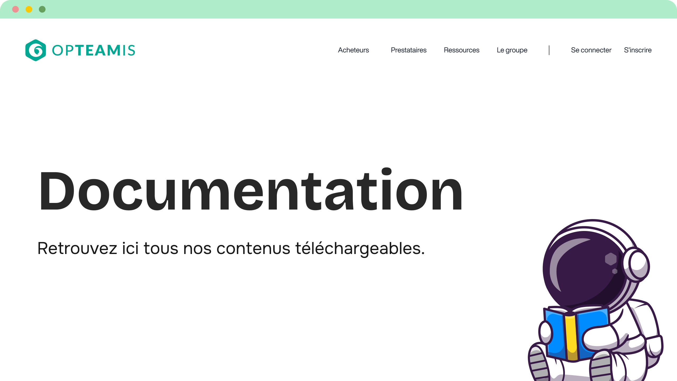Ressources - Documentation - Opteamis